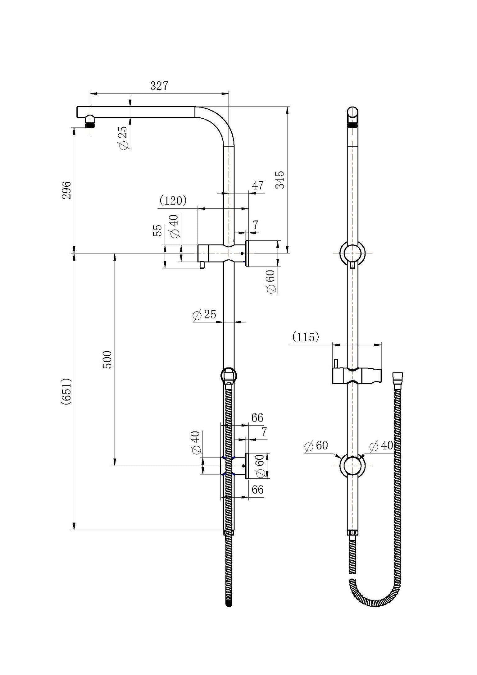 Shower Rails — Smeaton Bathrooms